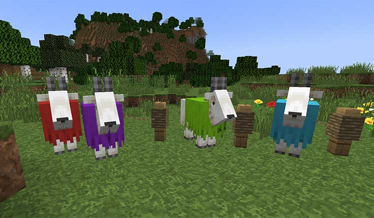 Colourful Goats Mod para Minecraft 1.20.1 y 1.19.2 | MineCrafteo