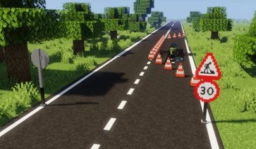 Saro’s Road Blocks Mod para Minecraft 26.1.2, 1.21.11, 1.20.1, 1.19.2 ...